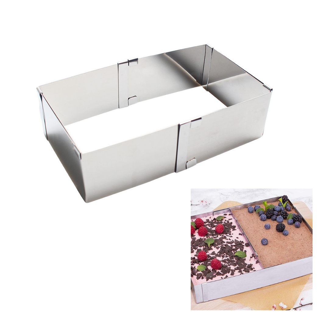 Molde Ajustable Rectangular Cheesecake – Ango